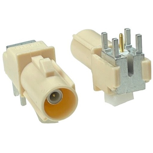 [3pcs] FA1-NIRP-PCB-8A FAKRA HF Straight Plug PCB Beige THT | eBay