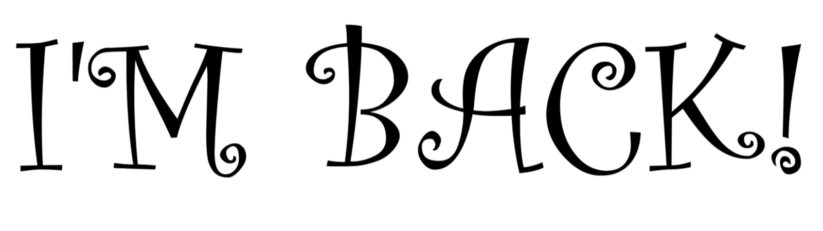 I'M BACK! Christmas Elf Vinyl Decal Sticker. Ideal for Balloons/Gift ...