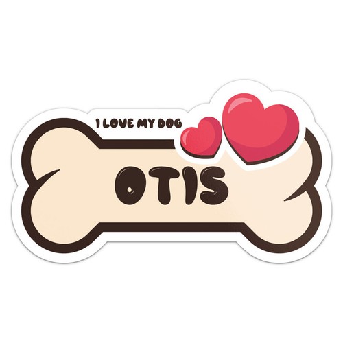 Otis Dog Name Vinyl Decal Waterproof Car Bumper Sticker | eBay