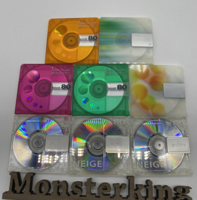 Lot of 20 MD disks Mini Discs Has been recorded 80min SONY TDK MAXELL ...