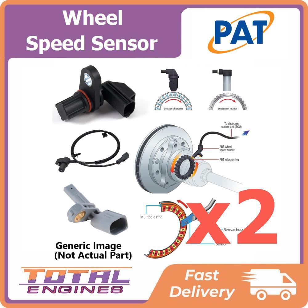 2x PAT Wheel Speed Sensor Right fits Toyota Landcruiser HDJ100R 4.2L ...