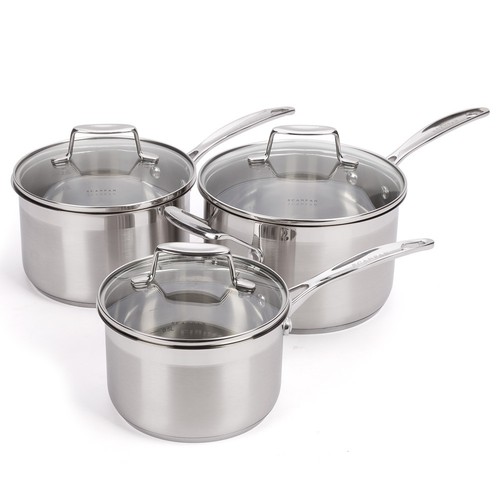 NEW Scanpan Impact Saucepan Set 3pce | eBay
