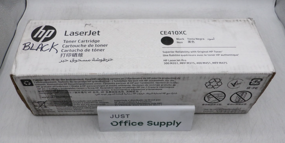 Genuine HP CE410XC Black Print Cartridge Free Shipping D 888182502358| eBay
