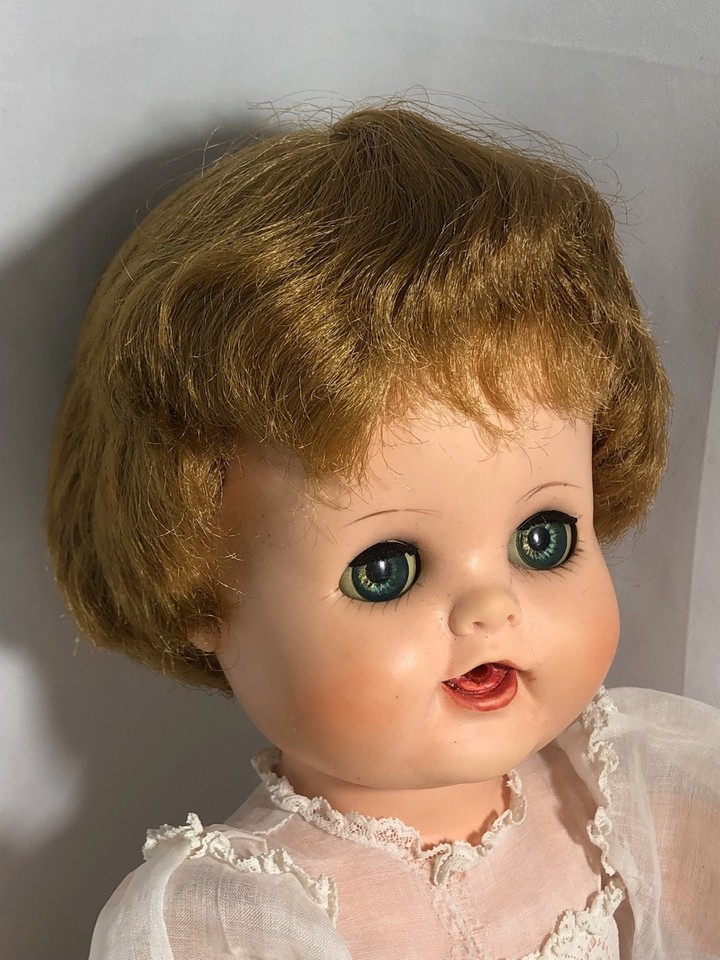 1958 Madame Alexander Kathy Baby Doll Rooted Hair Gorgeous Dress and ...