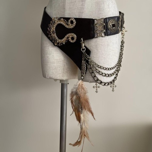 d.i.a. DIA belt Black LOGO feather Shibuya 109 Gal GYARU | eBay