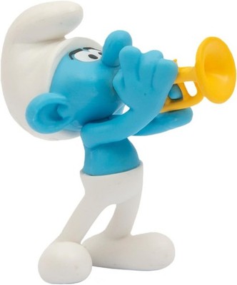 Harmony Smurf with trumpet Giochi Preziosi The Smurfs Figures 5.5 cm ...