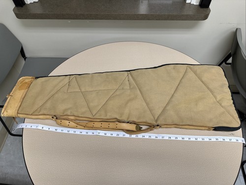 Vintage BOYT Harness Company Takedown Canvas Leather Gun Case Quilted ...