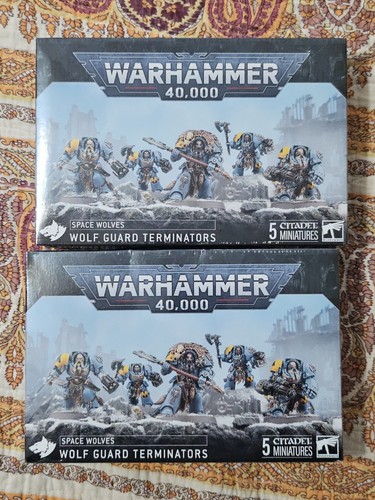 Warhammer 40K Space Wolves Wolf Guard Terminators TWO BOX BUNDLE | eBay