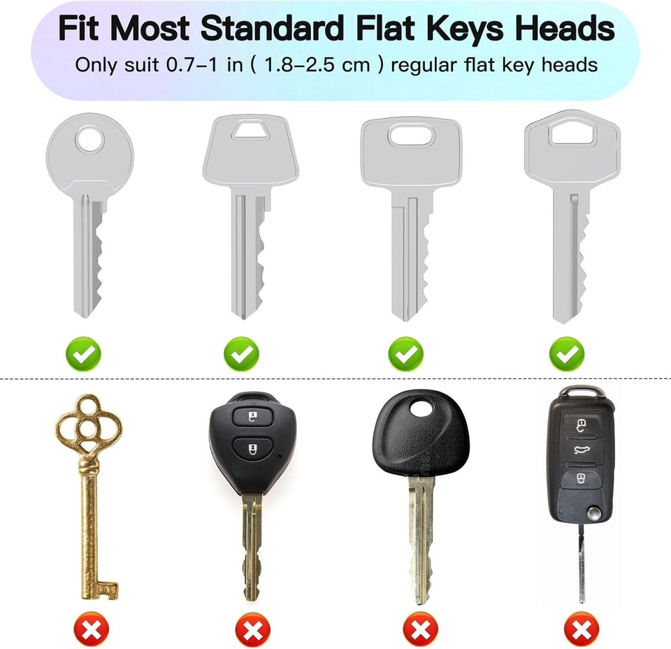 54PCS Key Caps Covers Tags Plastic Key Color Identifiers for Standard ...