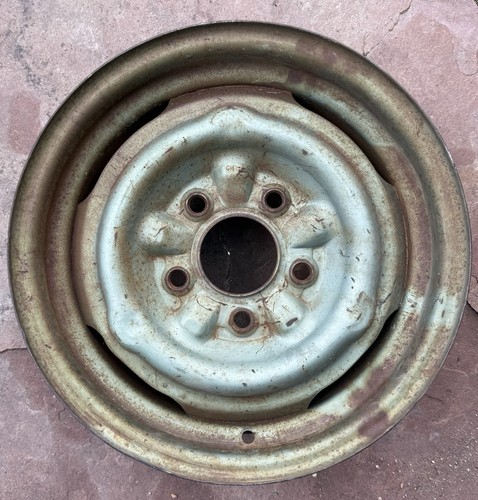 1960’s Chevy Steel 14" 5 X 4.75 WHEEL RIM 14X5 Stamped R C Raised Bead ...