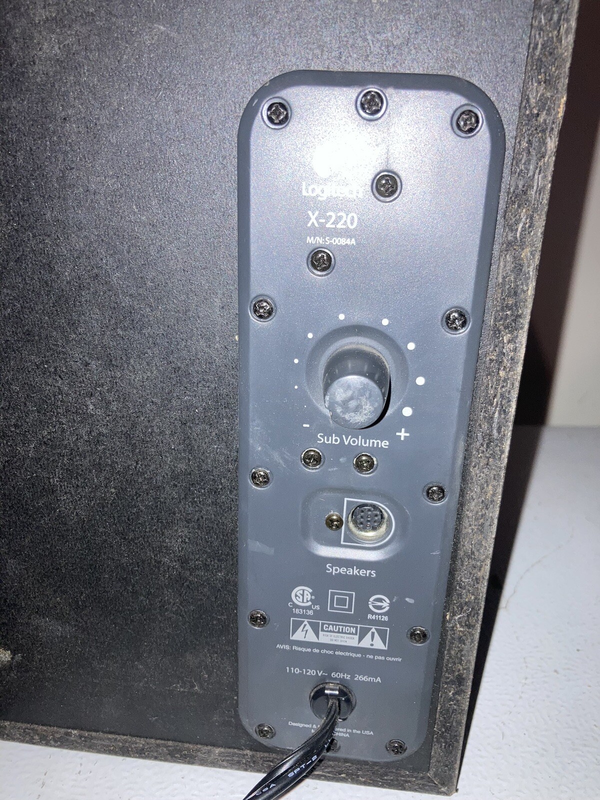 Logitech X-220 Subwoofer Only for PC Computer Speakers System Stereo | eBay