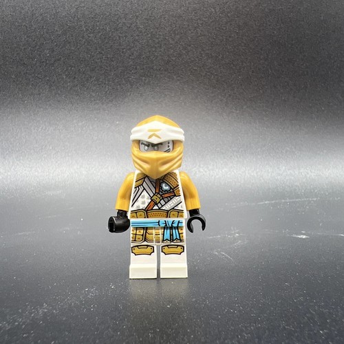 LEGO NINJAGO ZANE Golden Ninja Mini Figure CRYSTALIZED no sword or ...