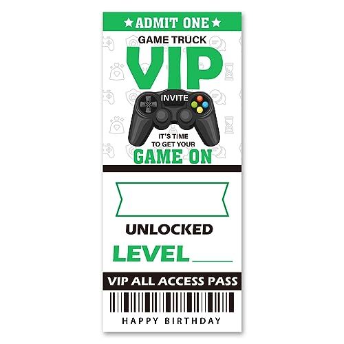 Xbox 360 Birthday Party Invitations