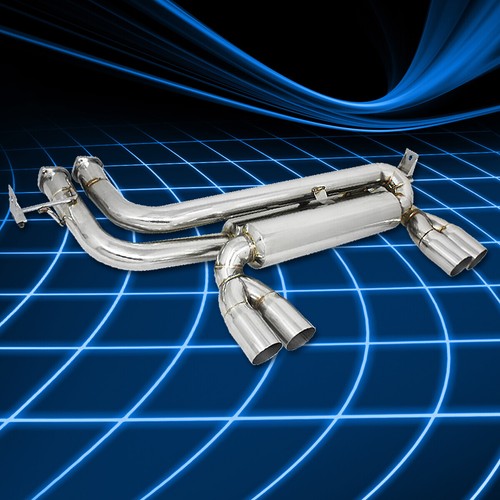 For 99-06 BMW E46 M3 Quad 2.75" Muffler Tip Racing Axle Cat back ...