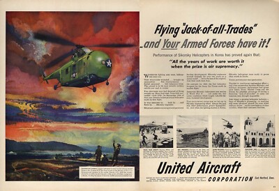 Flying Jack-of-all-Trades Sikorsky H-19 Helicopter United Aircraft ad ...