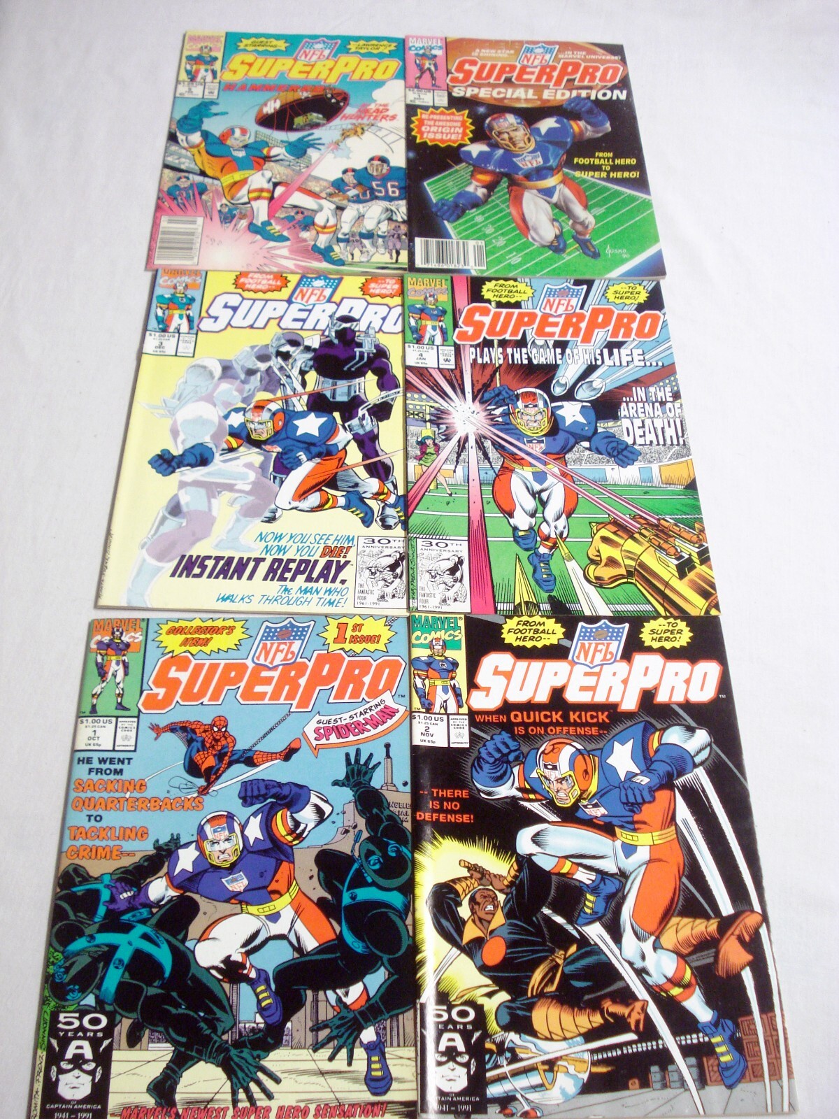 Six SuperPro Marvel Comics #1 thru #5, Special Edition #1 Fine | eBay