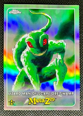 MetaZoo 2022 Topps Chrome Series 0 Refractor Lizard Man of Scape Ore ...