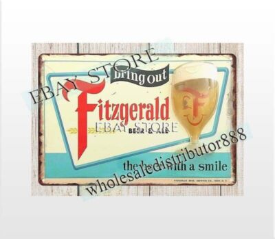 FITZGERALD BEER ALE metal tin sign decorative work metal wall hanging ...