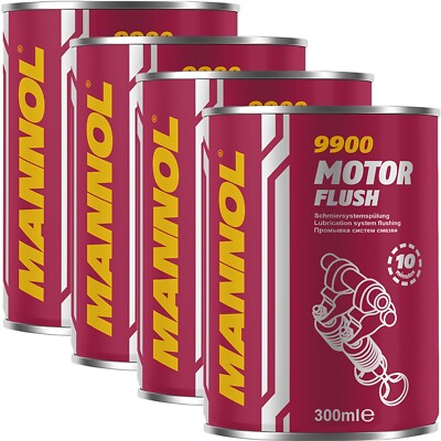 4x 300 ml MANNOL Motor Flush Reiniger Motorspülung Motorreiniger ...