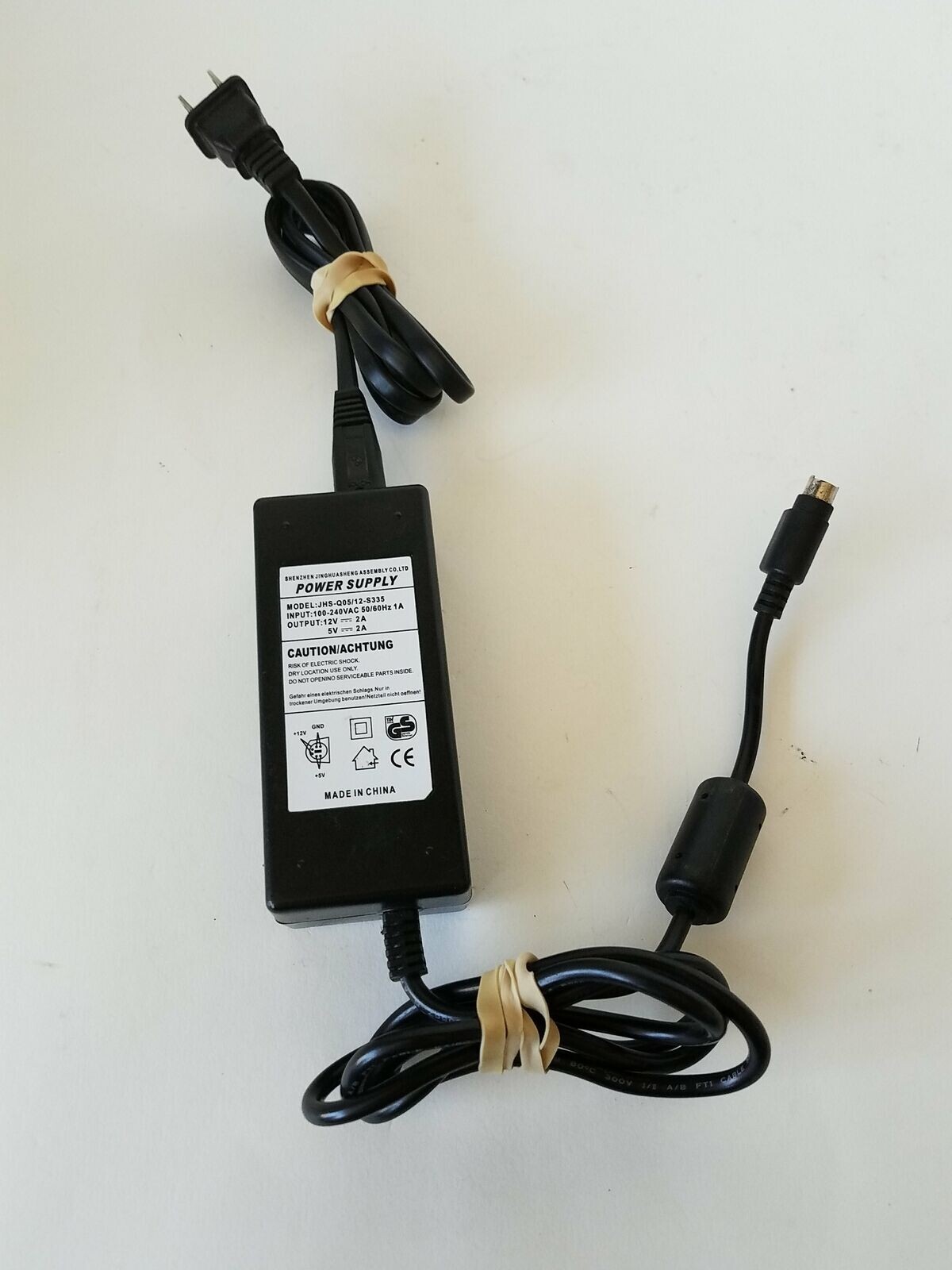 Shenzhen Jinghuasheng JHS-Q05/12-S335 Switching Power Adapter 12V/5V 2A | eBay