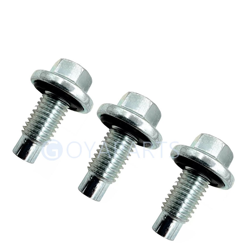 3pc 15mm-12X1.75 Oil Drain Plug (11519933 / 9L8Z-6730A) for Ford F-150 ...
