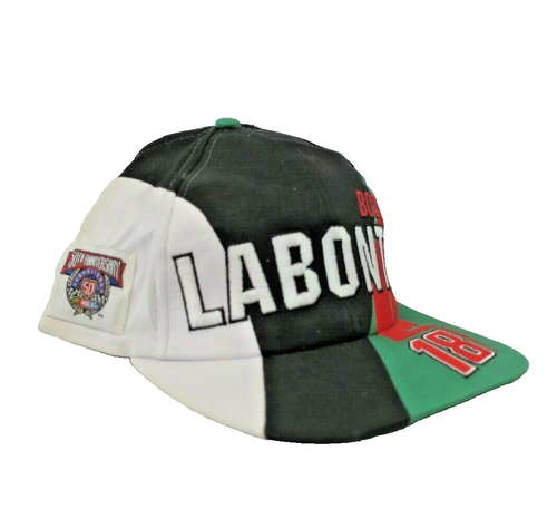 VINTAGE 90s NASCAR BOBBY LABONTE INTERSTATE HAT/CAP CHASE NWT BIG LOGO ...