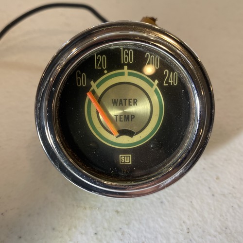 Vintage Stewart Warner Green line water temp gauge 2 1/16 Electric ...