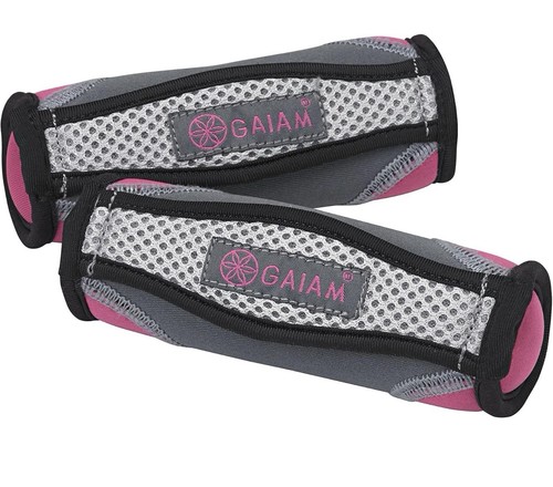 Gaiam Hand Weights for Women & Men Soft Dumbbell Walking Hand Neoprene ...
