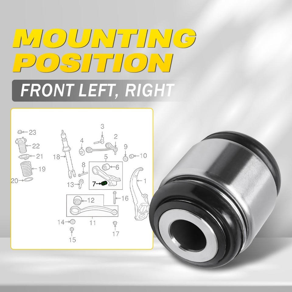 For Jaguar S Type 1PCS Rear Lower Shock Absorber Bushes Left & Right ...