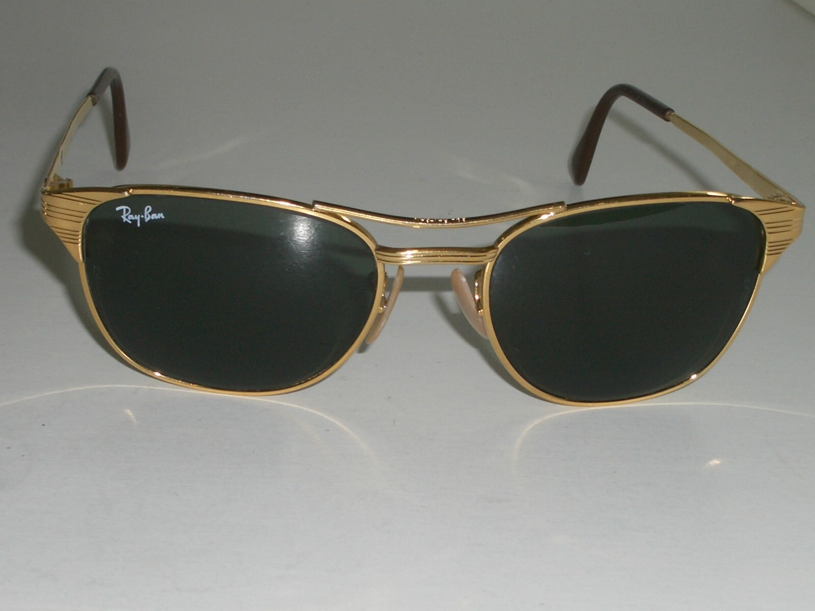 B&l Ray-Ban W0386 Arista G15 UV Glass Signet Horn Rimmed Sunglasses ...