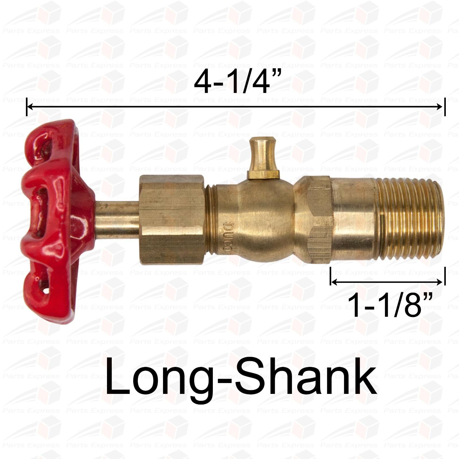 1/2" BOILER TRICOCK VALVE (250 psi), WATER COLUMN TEST VALVE, LONG ...