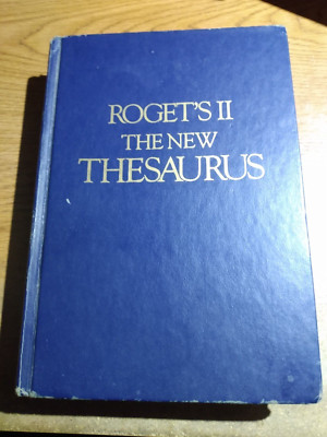 Roget's II 1980 The New Thesaurus Thumb Indexed 9780395296059| eBay