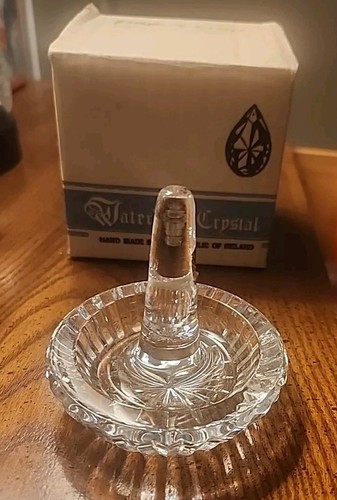 Waterford Irish Crystal Glass Ring Jewelry Holder Circular Classy ...