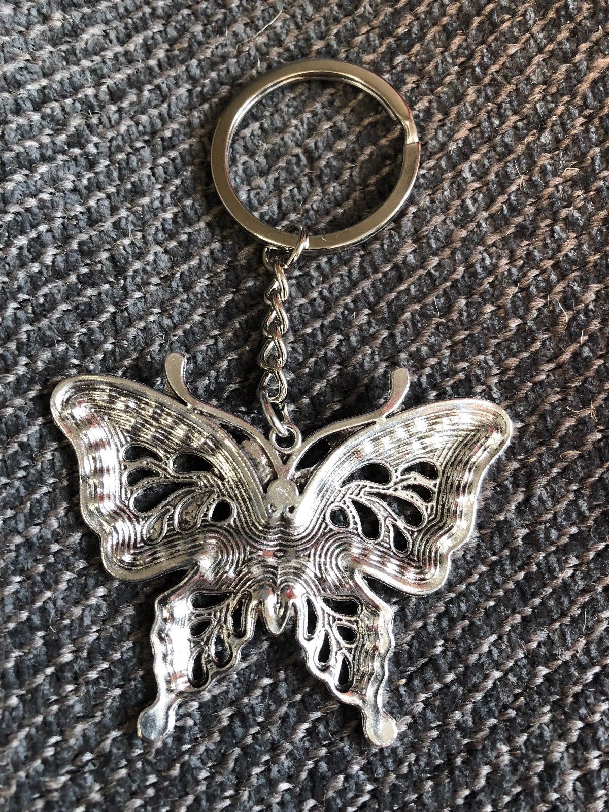 Butterfly silver tone key chain gift idea #52 fashion jewelry mothers ...