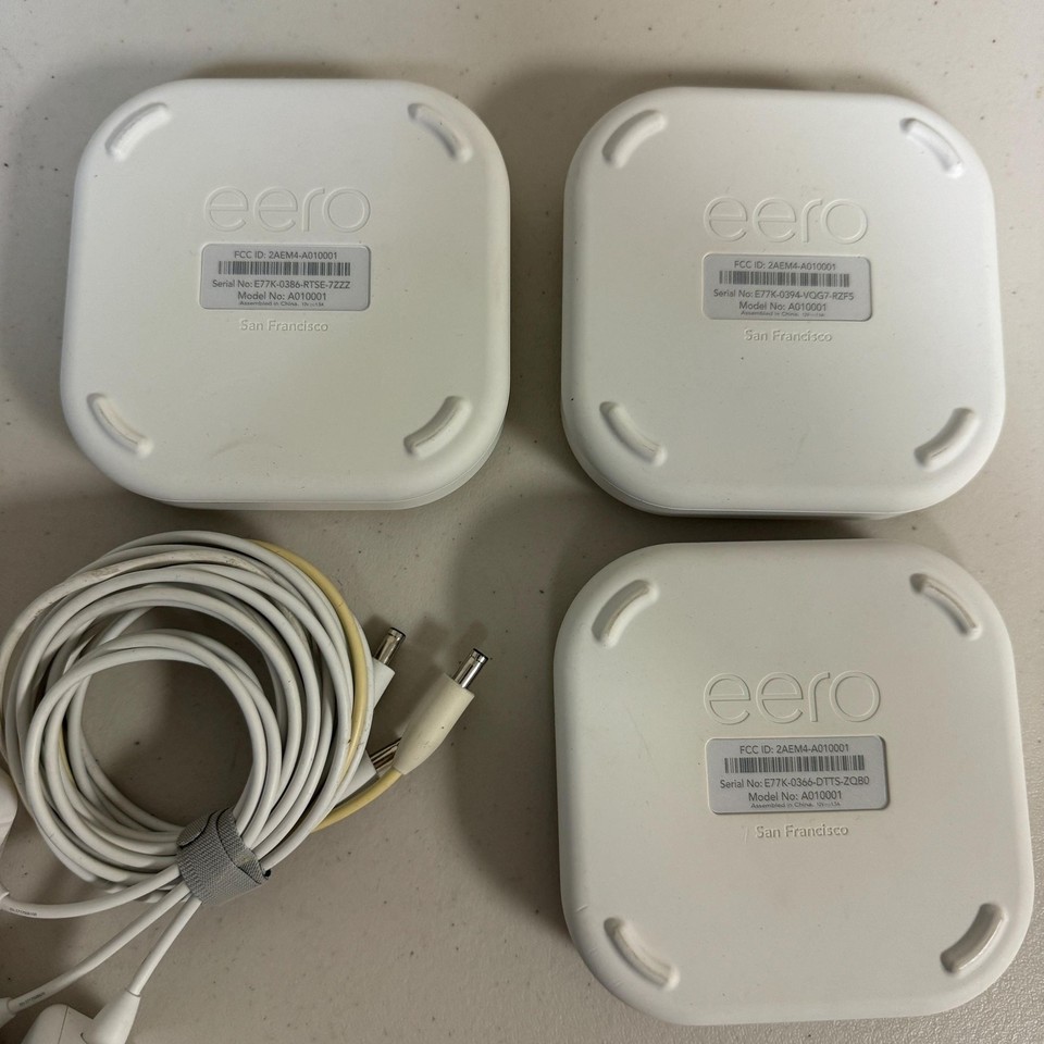 Eero Internet 3 Set 1st Generation Mesh WiFi System Internet Routers ...