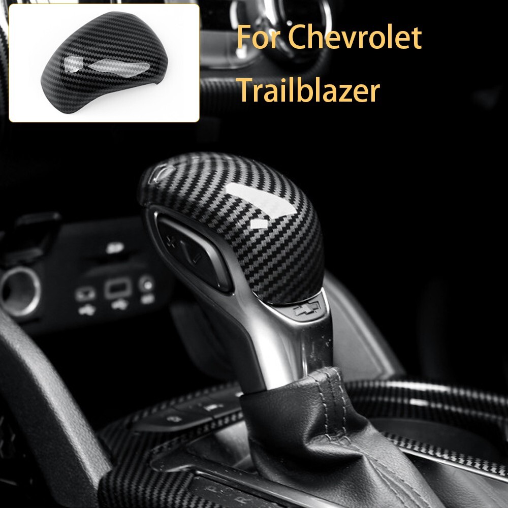 Carbon Interior Gear Shift Knob Cover Trim For Chevrolet Trailblazer ...