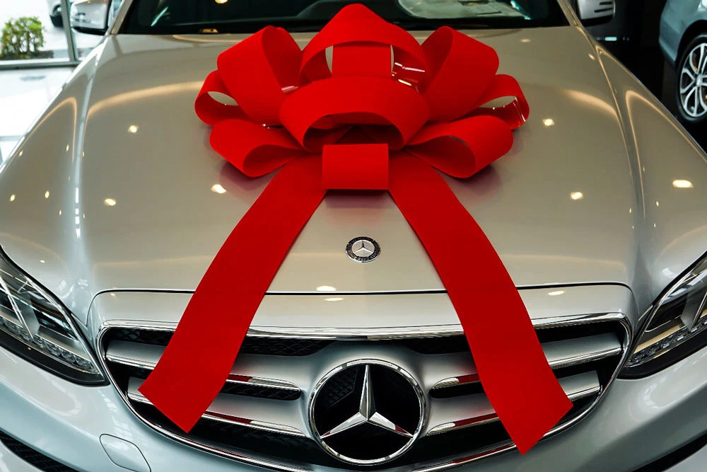 New Car With Bow