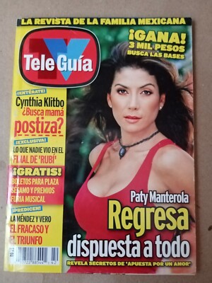 PATRICIA MANTEROLA TELE GUIA POKET MEXICAN MAGAZINE MEXICO SPANISH ...