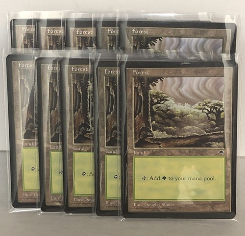 Magic the Gathering MTG TEMPEST Basic Land 4 FOREST (Set) NM/LP/MP (1 ...