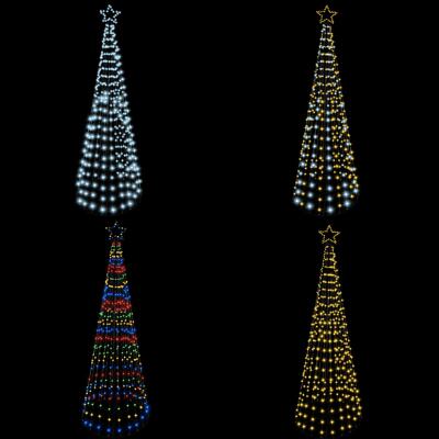 Maypole Christmas Cone Tree Star Topper LED Lights Multifunction Xmas ...