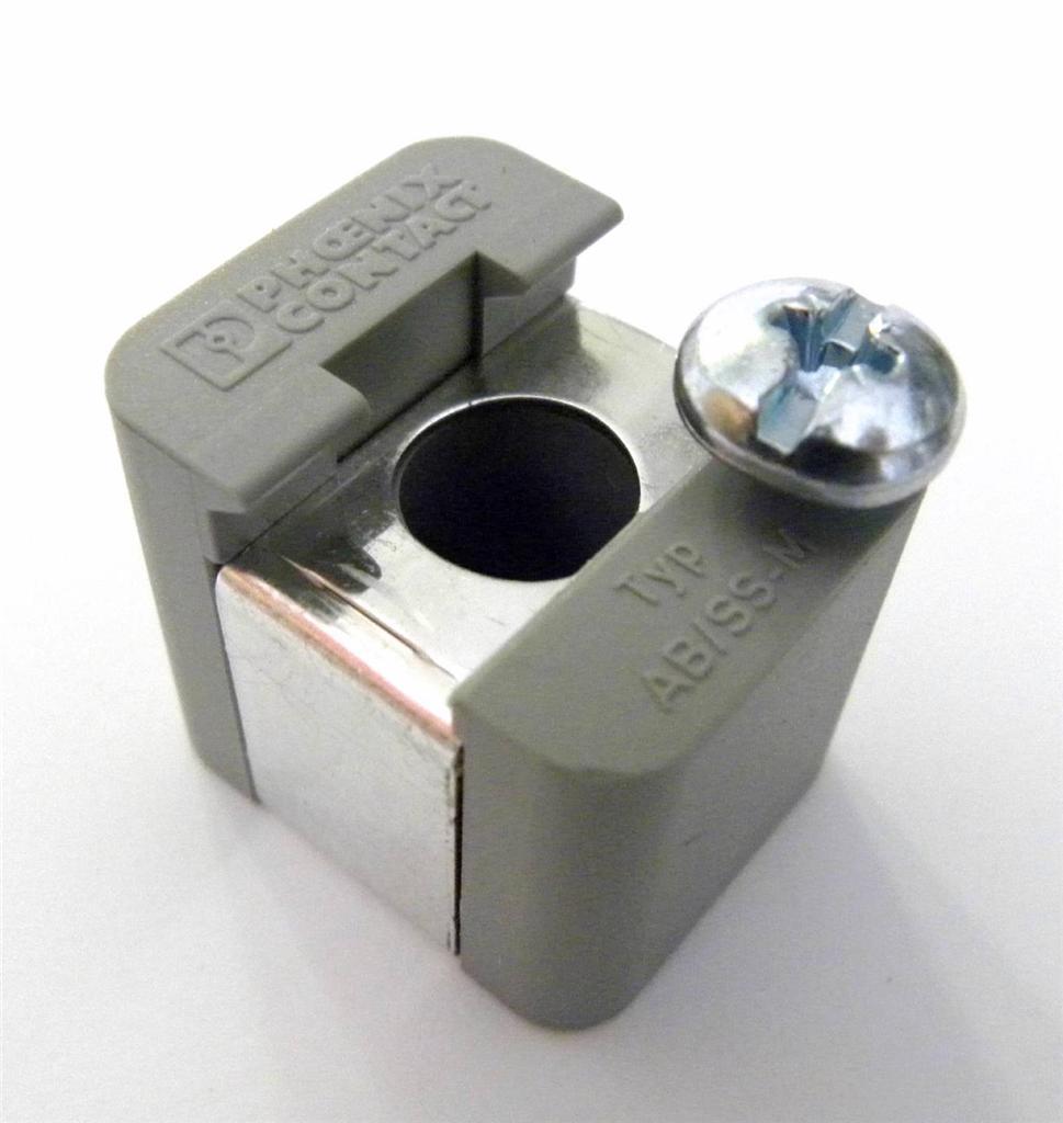 NEW PHOENIX CONTACT SUPPORT BRACKET W/ RETAINING SCREW MODEL AB/SS-M (5 ...