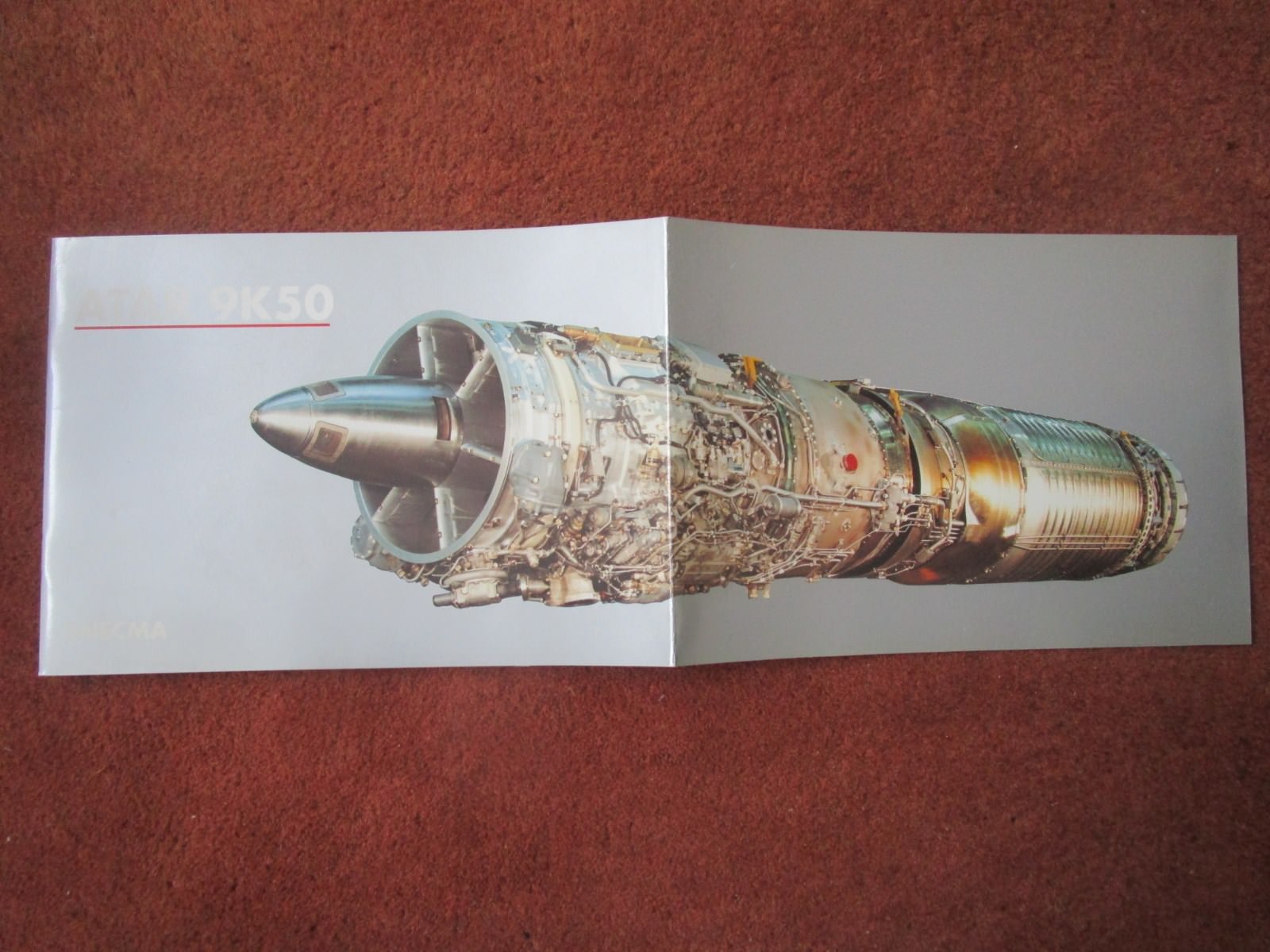 6/91 PLAQUETTE SNECMA ATAR 9K50 ENGINE MIRAGE III 5 MRAGE 50 EV SPANISH ...