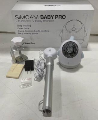 Simshine Simcam Baby Pro On-Device AI Baby Monitor w/ Wifi & Alexa New ...