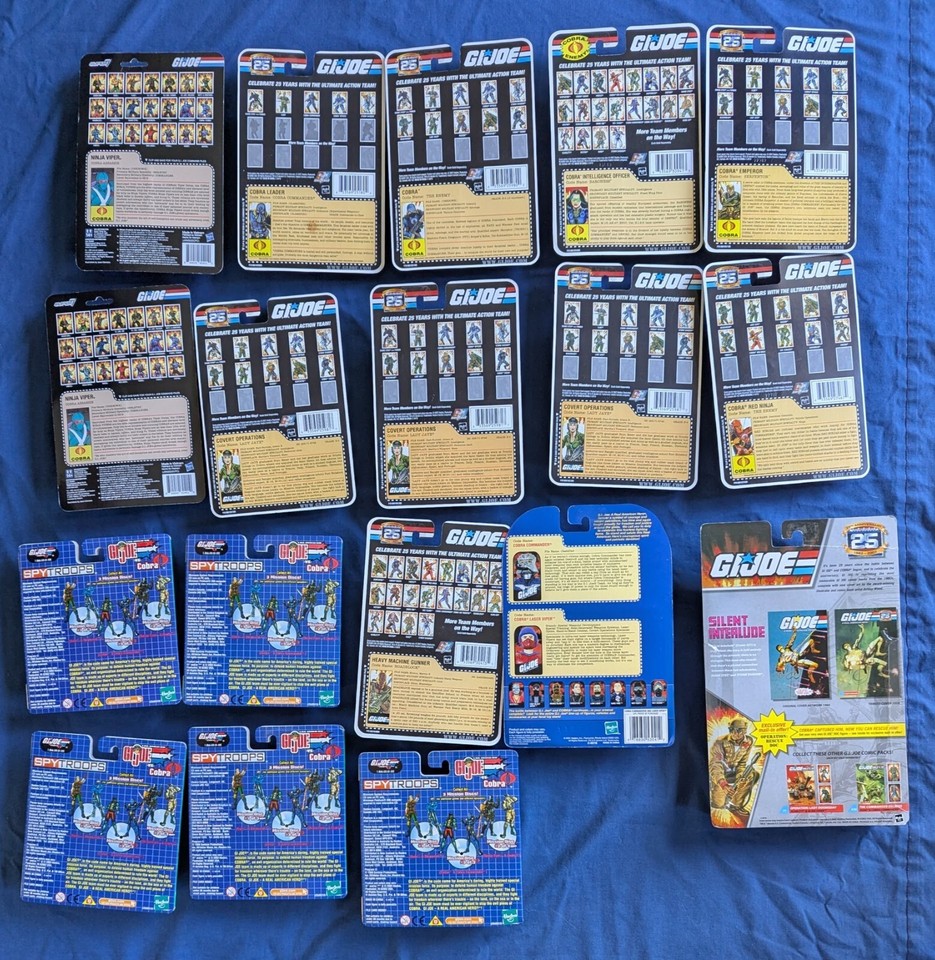 GI JOE 18 figure lot-25th Anniversary, Collector's Edition, 25th ann ...