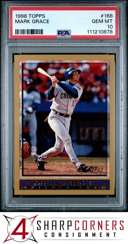1998 TOPPS #168 MARK GRACE CUBS PSA 10 | eBay