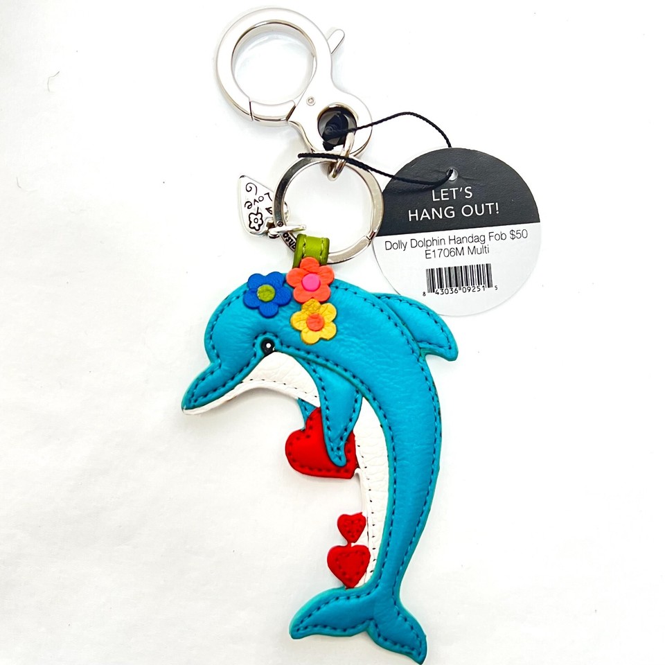 BRIGHTON Leather Handbag Charms Fobs Key Chains NWT $45-50 | eBay