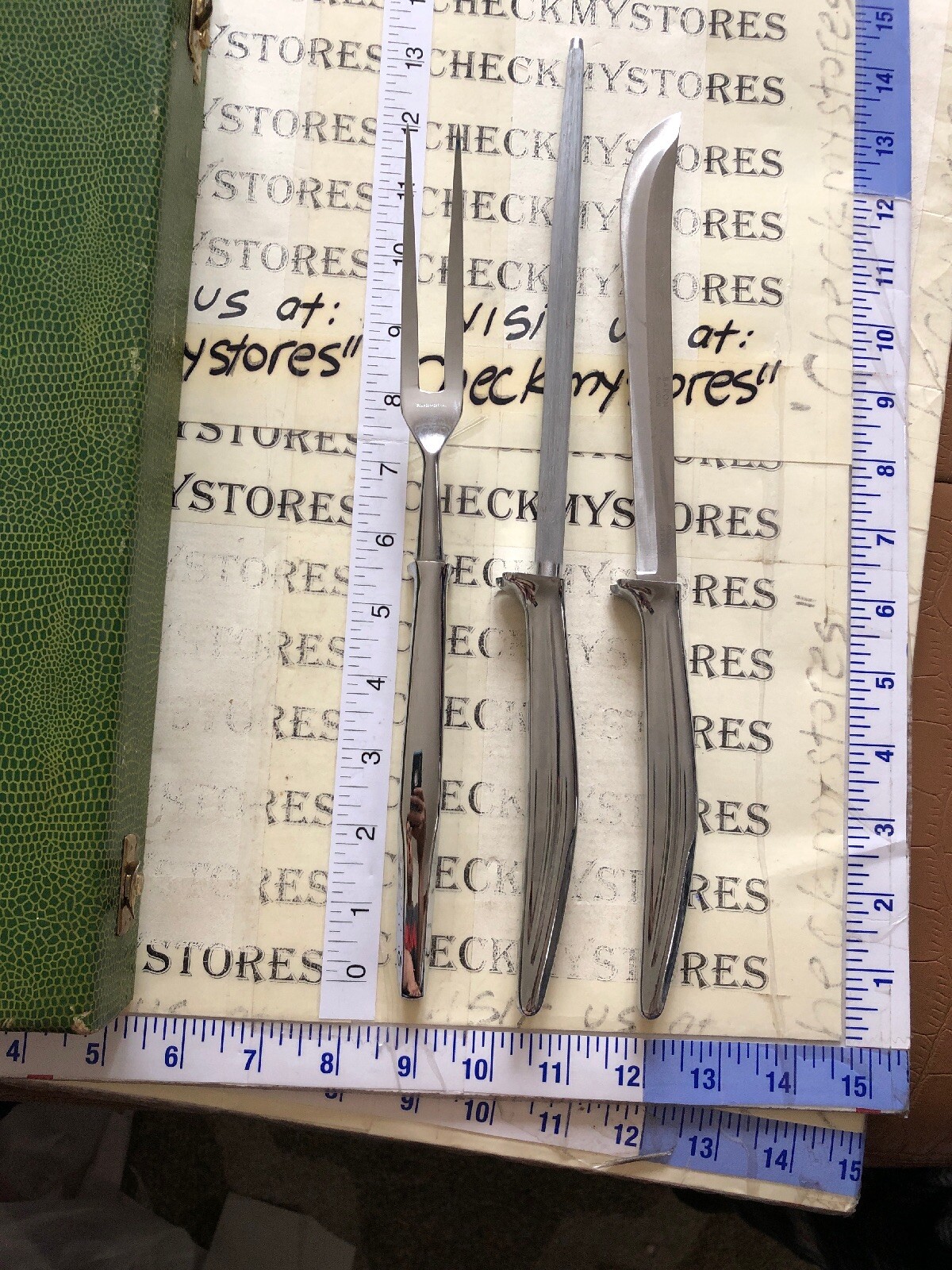 Vintage Baron Solingen Rostfrei 3-piece STAINLESS Carving Set MADE IN ...