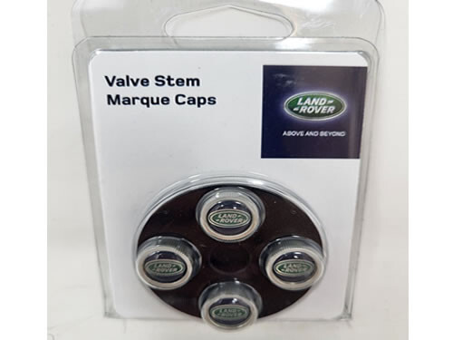 LAND ROVER TIRE VALVE STEM CAP DEFENDER EVOQUE RANGE ROVER KIT SET 4 ...