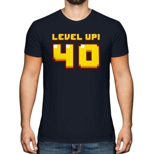 FUNNY 40TH BIRTHDAY GIFT FOR GAMERS MENS T-SHIRT TOP LEVEL UP 40 GEEK ...