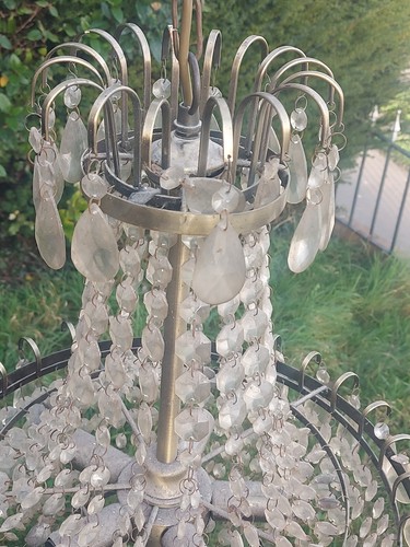 Vintage Large French Chandelier. Crystal and brass by Maison. | eBay UK
